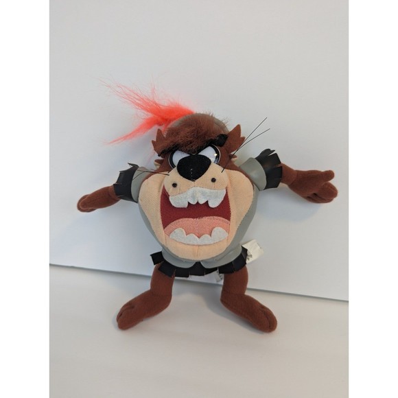 Toys | Vintage Tazmanian Devil Taz Knight Looney Tunes Stuffed Animal ...
